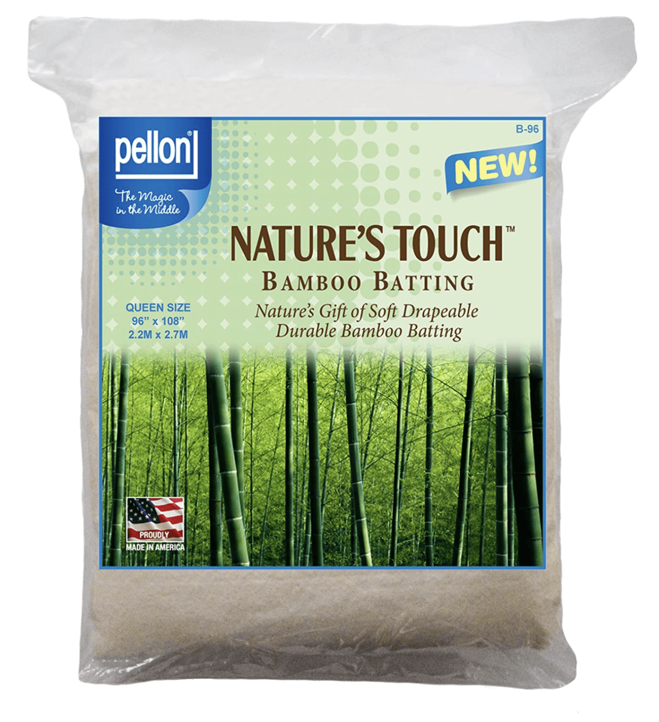 Pellon Nature’s Touch Bamboo Blend Batting with Scrim | Quiltblox.com