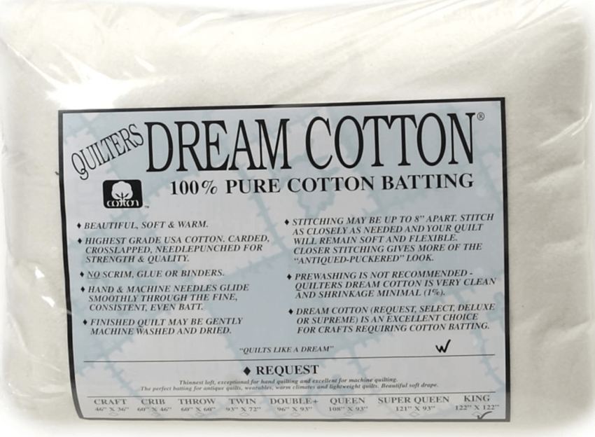 Quilter’s Dream White Cotton Request Batting – King | Quiltblox.com