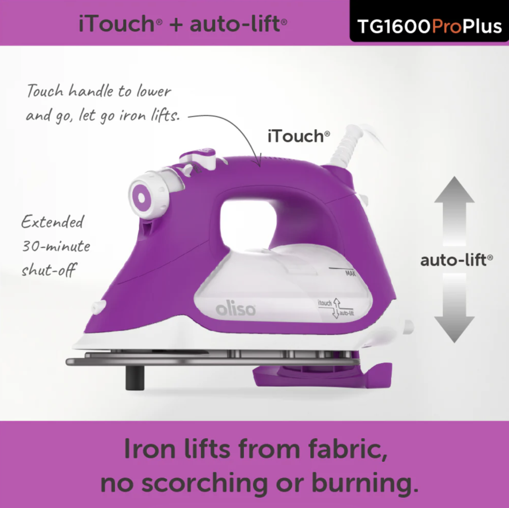 Oliso Smart Iron – TG1600 Pro Plus – 1800 Watt with Auto Lift ...