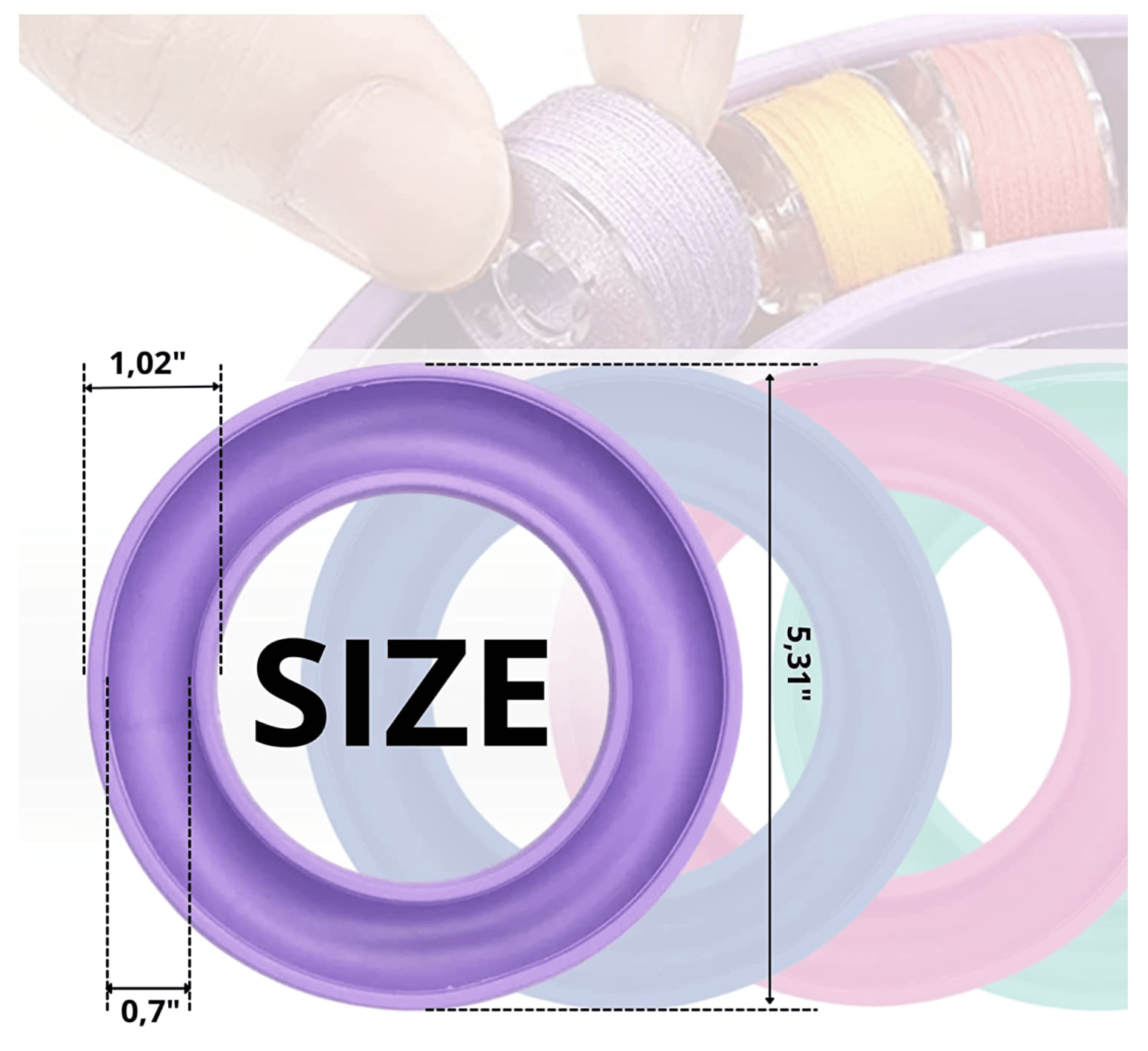 Bobbin Holder Rings (Set of 4) | Quiltblox.com