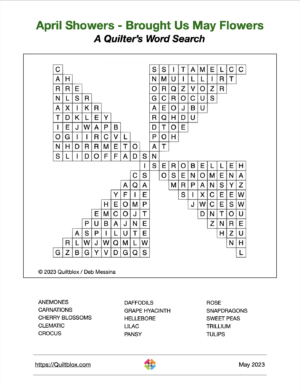 April Showers – Have Brought Us May Flowers | Quiltblox.com