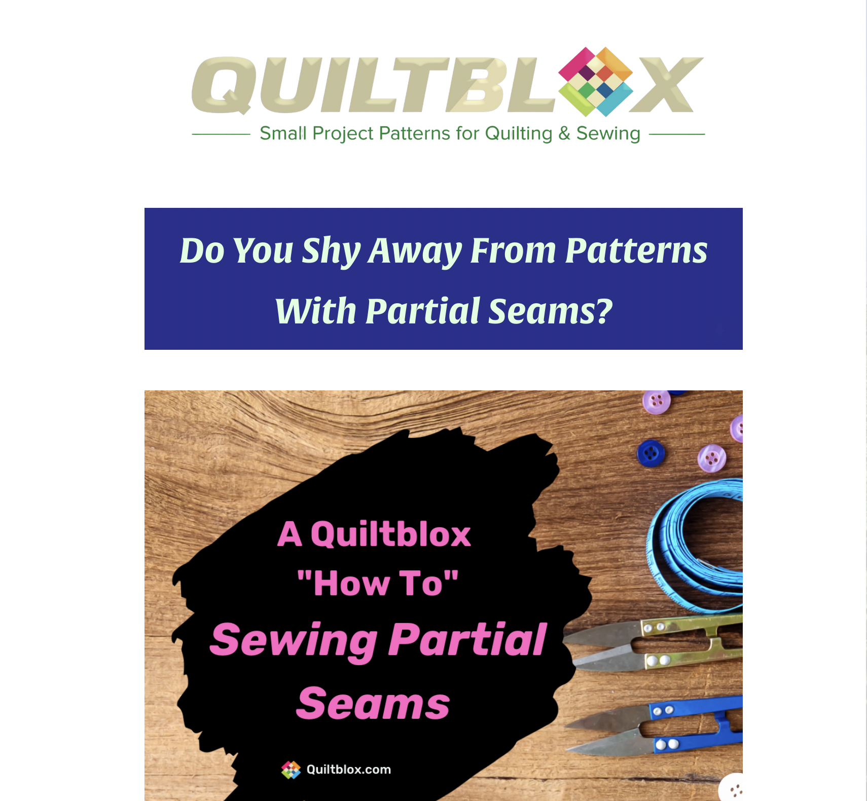 The Quiltblox eNewsletter – May 11, 2023 | Quiltblox.com