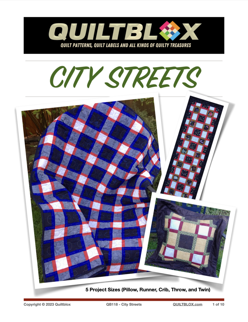 QB118 City Streets – PDF | Quiltblox.com