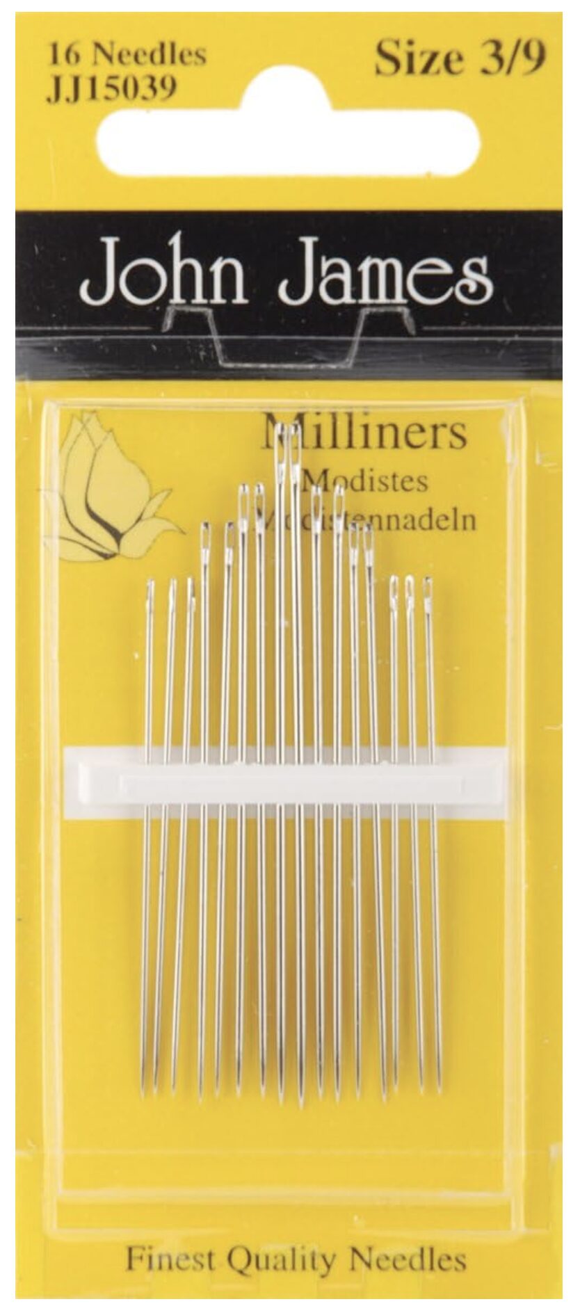John James Milliners Needles – Sizes 3 – 9 | Quiltblox.com