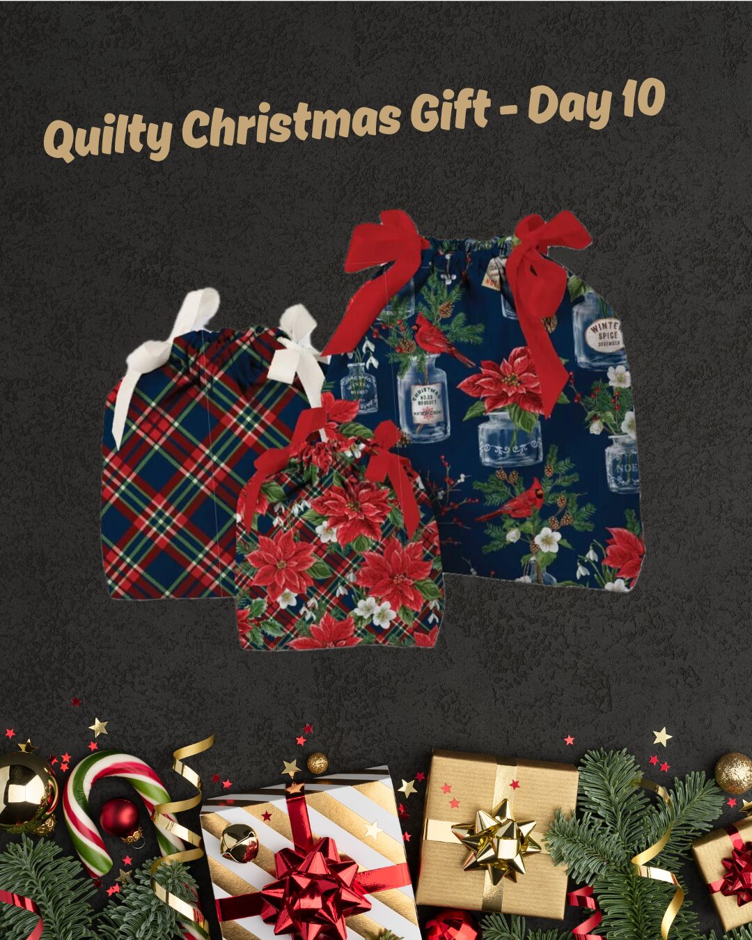 Quilty Christmas Gift – Day 10: Gift Bags | Quiltblox.com