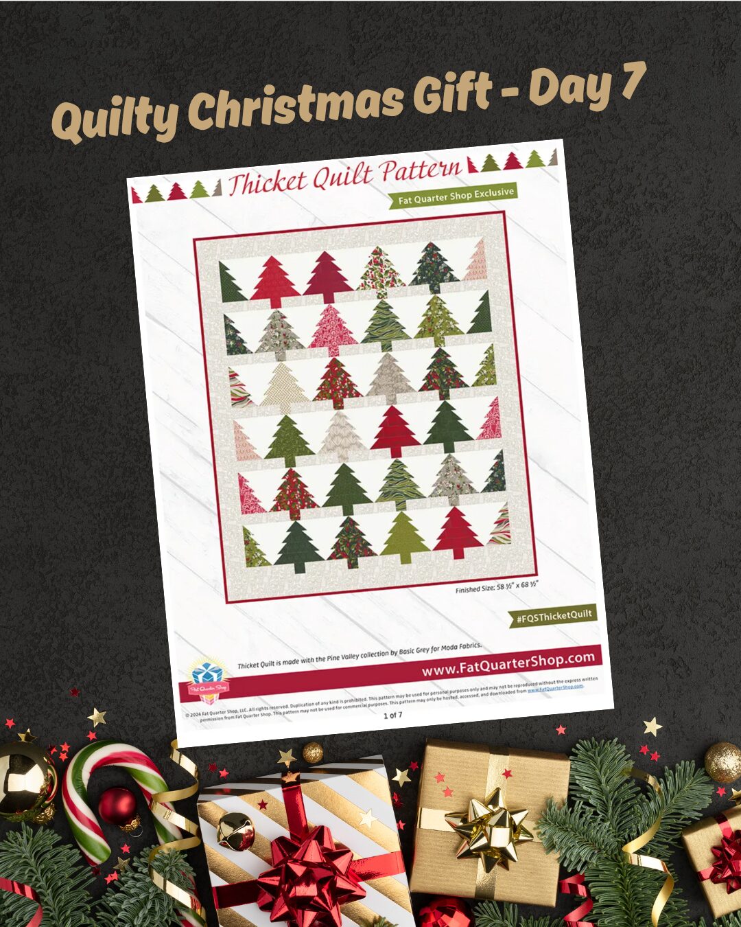 Quilty Christmas Gift – Day 7: Thicket | Quiltblox.com