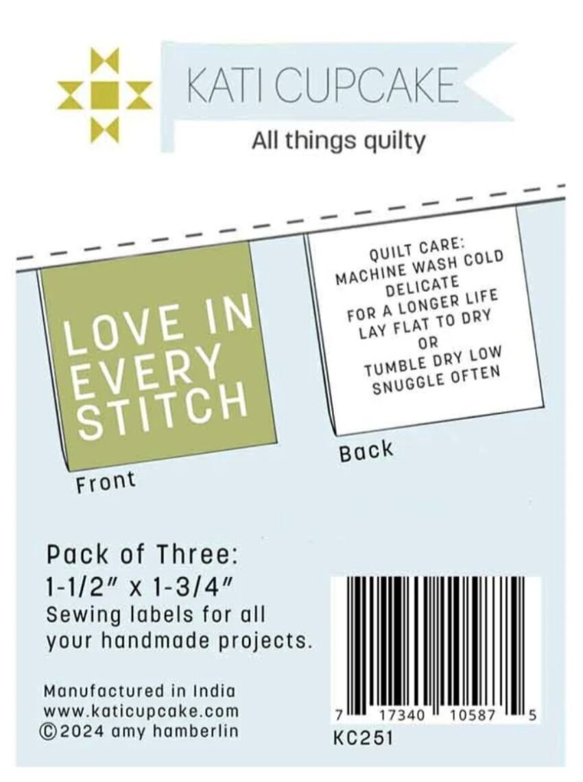 Quilt Care Labels – Love in Every Stitch | Quiltblox.com